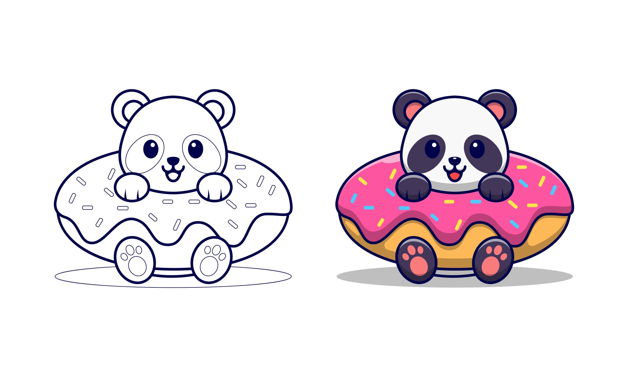 Panda para colorir - Blog Roupinhas Tec-Bebe